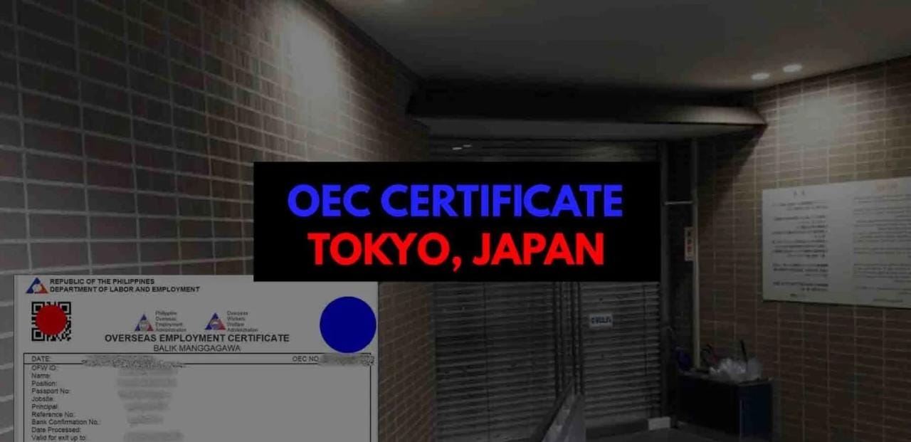 How to Apply OEC Certificate in Tokyo, Japan